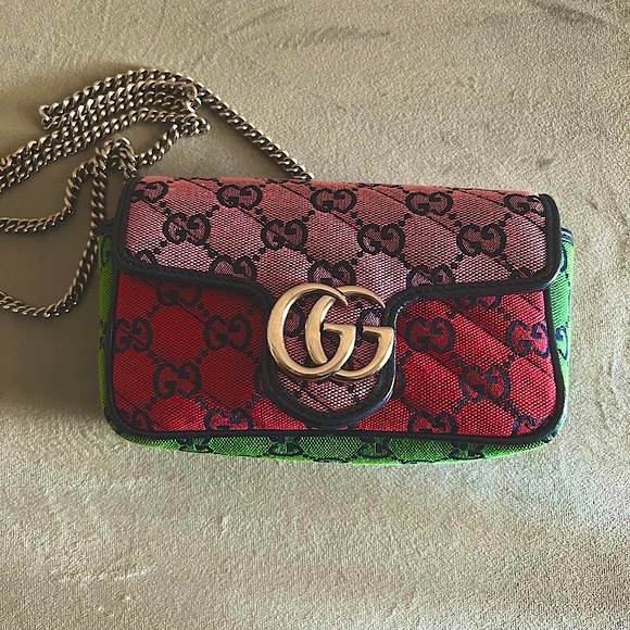 Gucci | Bags | Gucci Multi Color Cross Body Bag | Poshmark